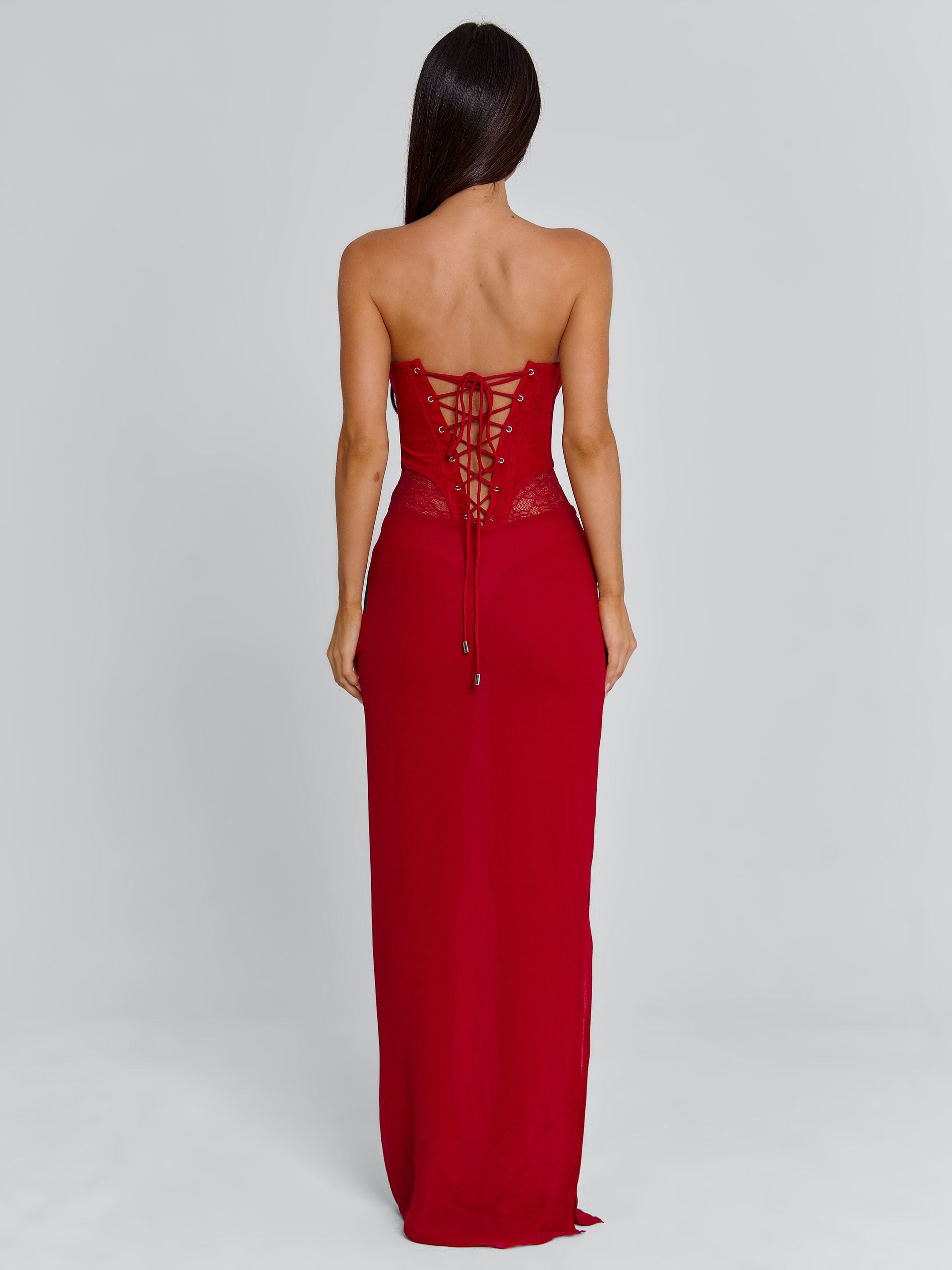 Alexiam Maxi Dress Red | Outcast UK