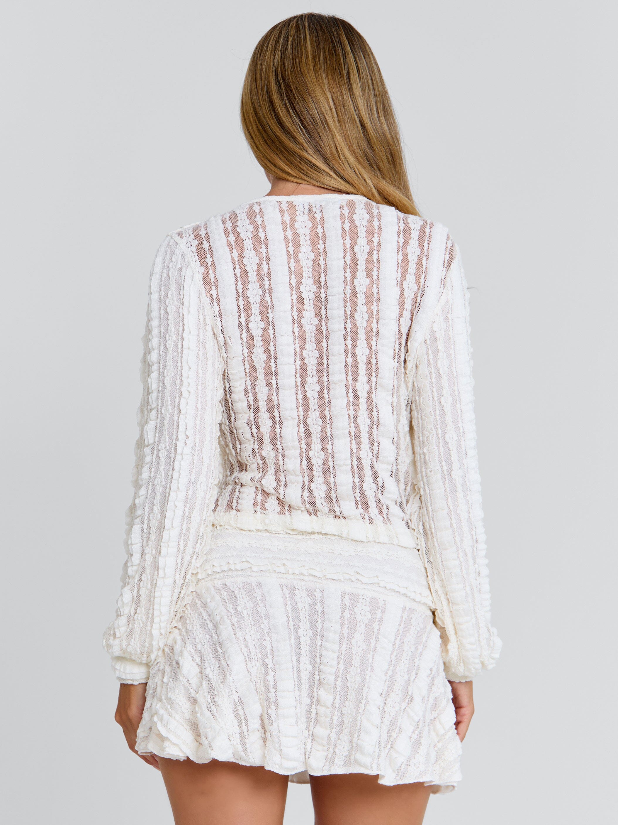 Izzy Mini Dress Cream | Outcast UK